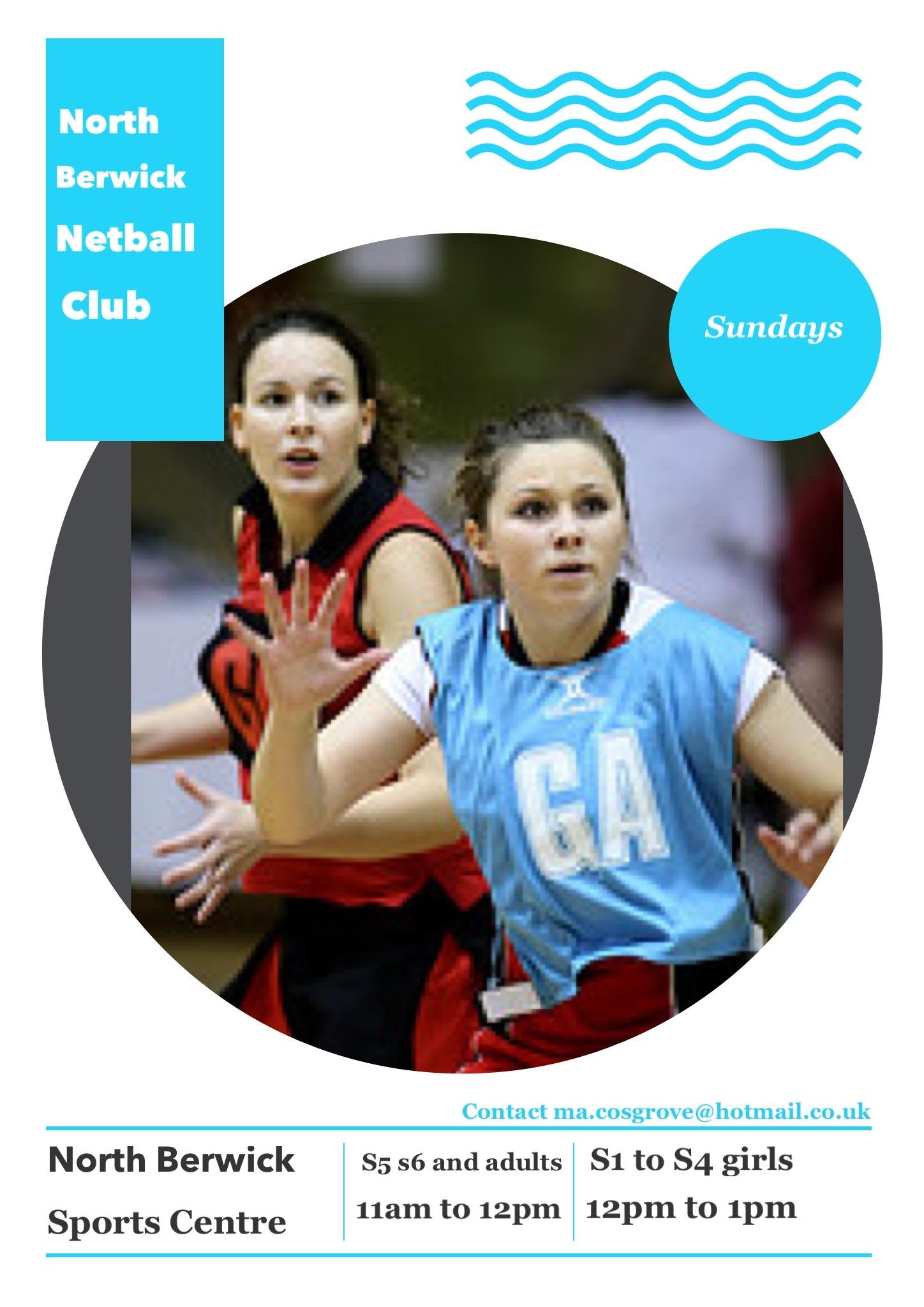 Active East Lothian | New Netball Club in North Berwick